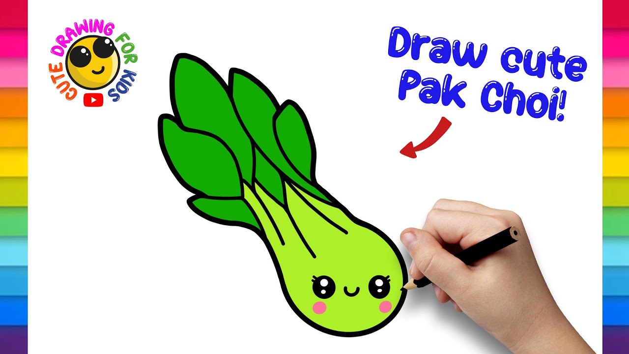 #How to #draw #cute #Pakchoi | #Simple #easy #drawing #chibi #kawaii # ...