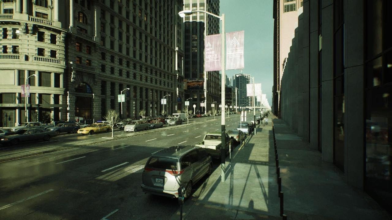 The Matrix Awakens (PS5) Ambience - Busy Street - YouTube