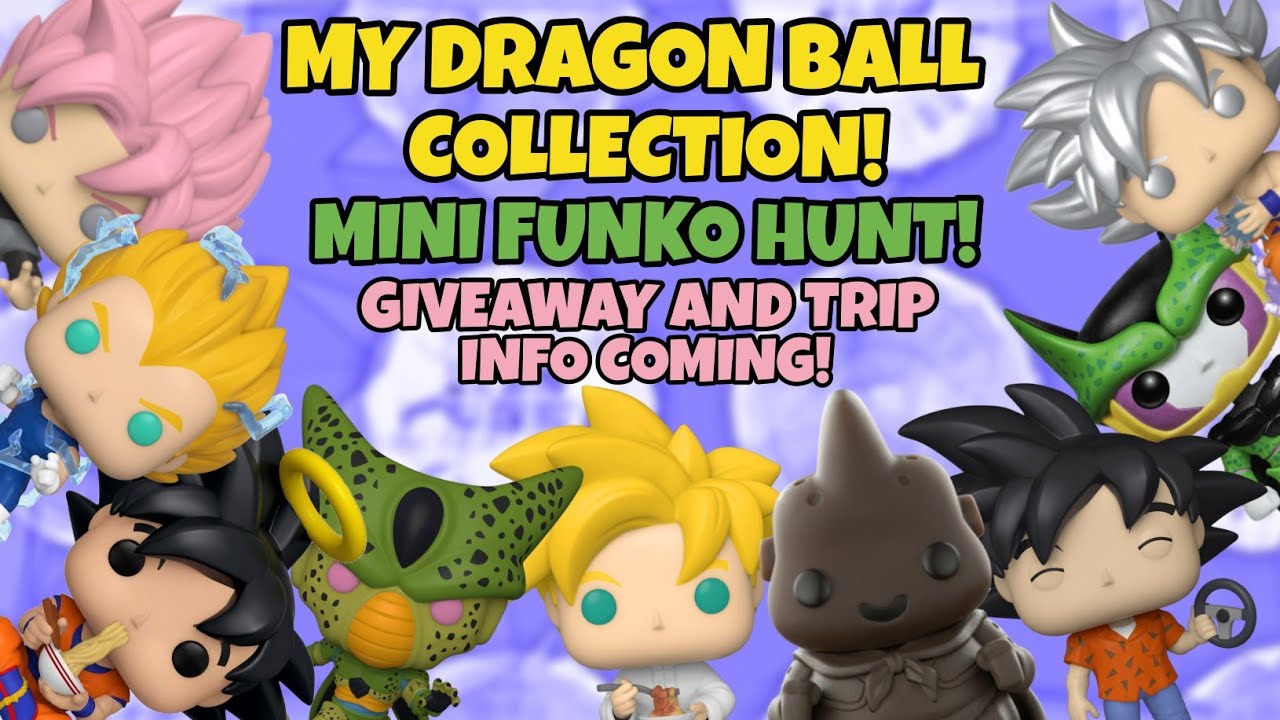 My Whole Dragon Ball Pop Collection! Mini Funko Pop Hunt! Giveaway and ...