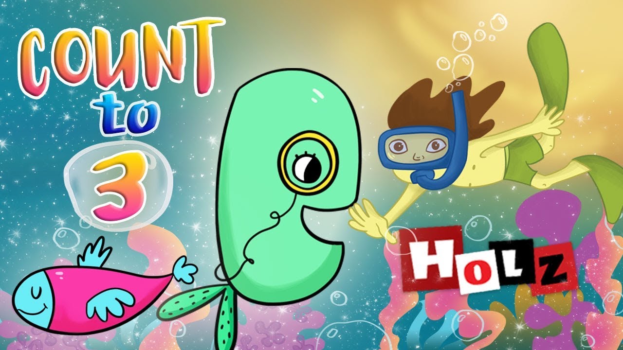 Count 1 2 3 | Counting Cartoon for Kids | Beautiful underwater world ...