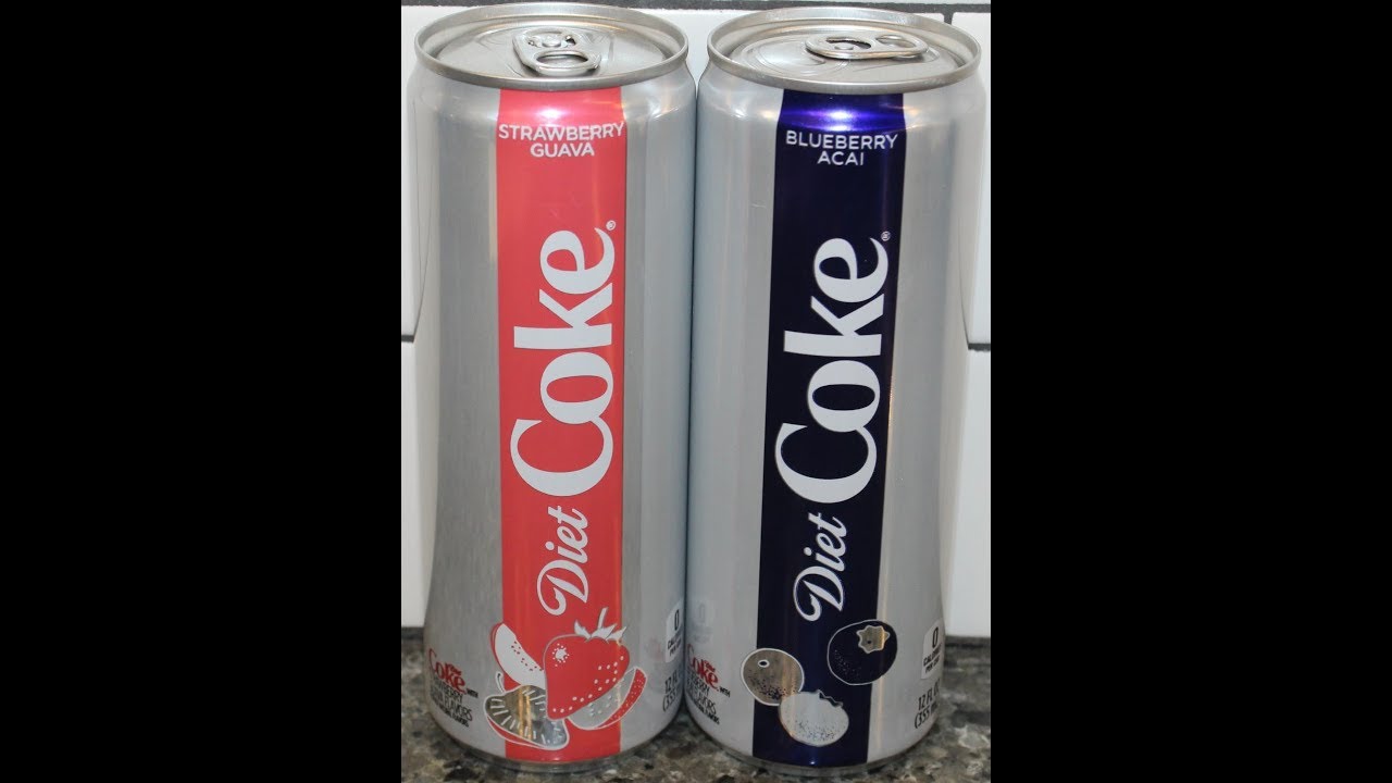 Diet Coke: Strawberry Guava & Blueberry Acai Review - YouTube