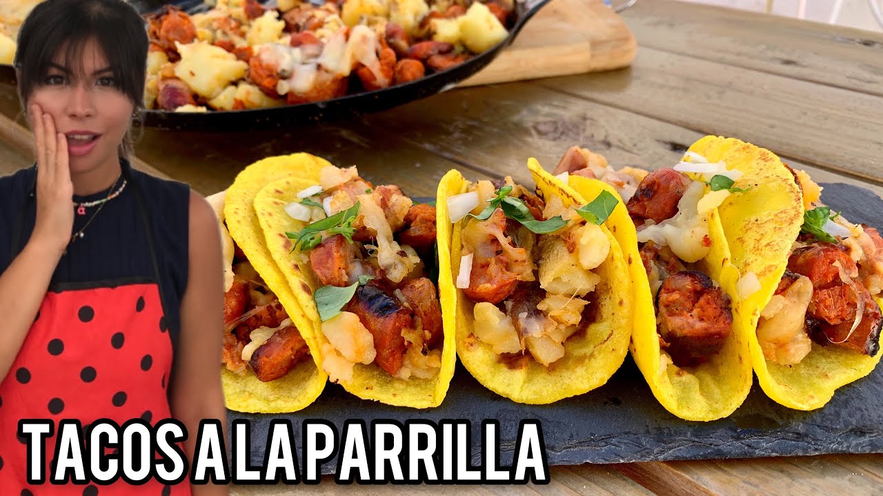 🇲🇽TACOS MEXICANOS ¡chorizo , papa y queso! - YouTube