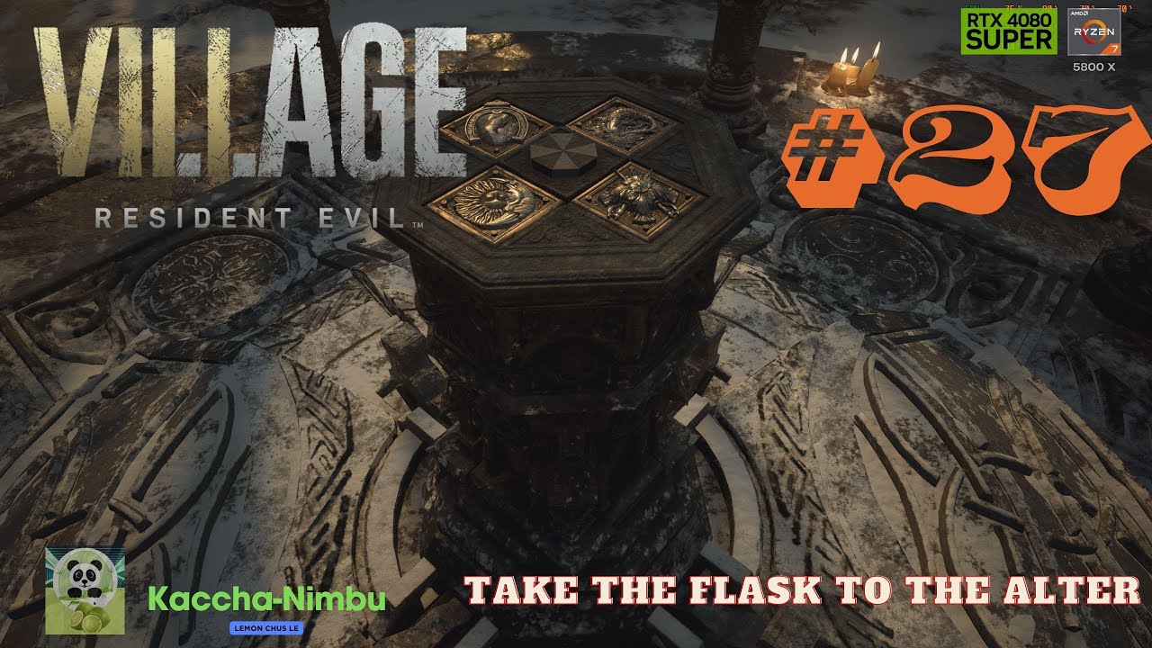 Resident Evil Village | RE8 | Take the flask to the alter | NVIDIA RTX ...