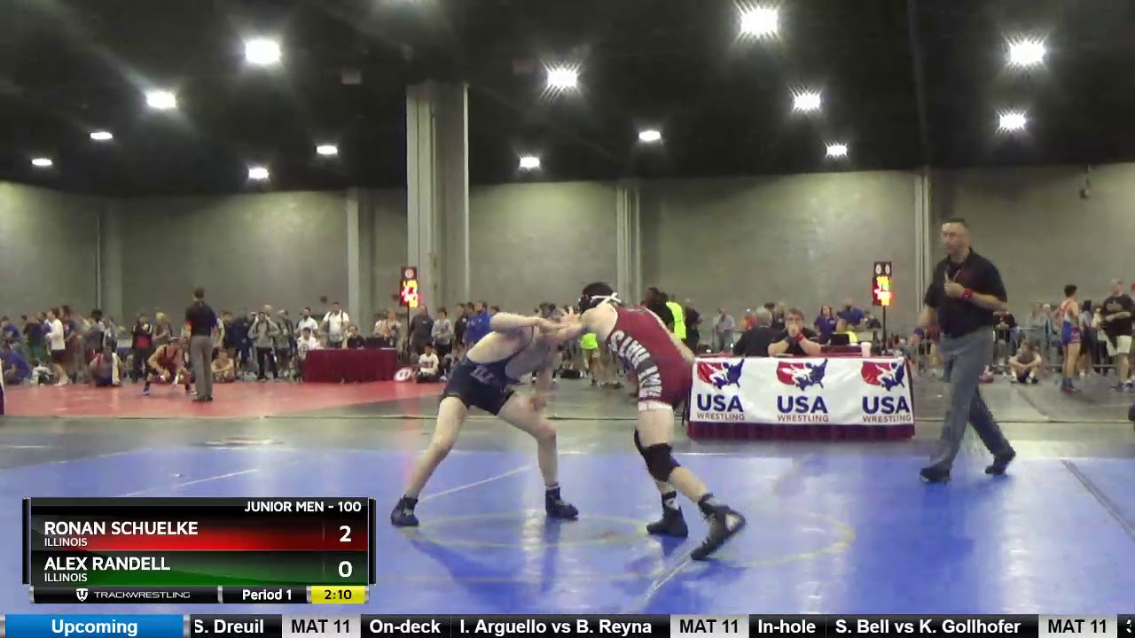 Junior Men 100 Ronan Schuelke Illinois Vs Alex Randell Illinois - YouTube