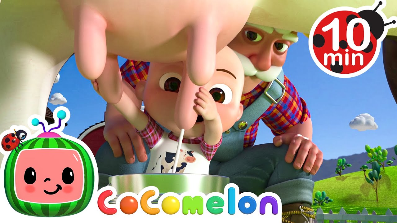 Learning how to milk a cow with JJ | CoComelon Nursery Rhymes & Kids ...