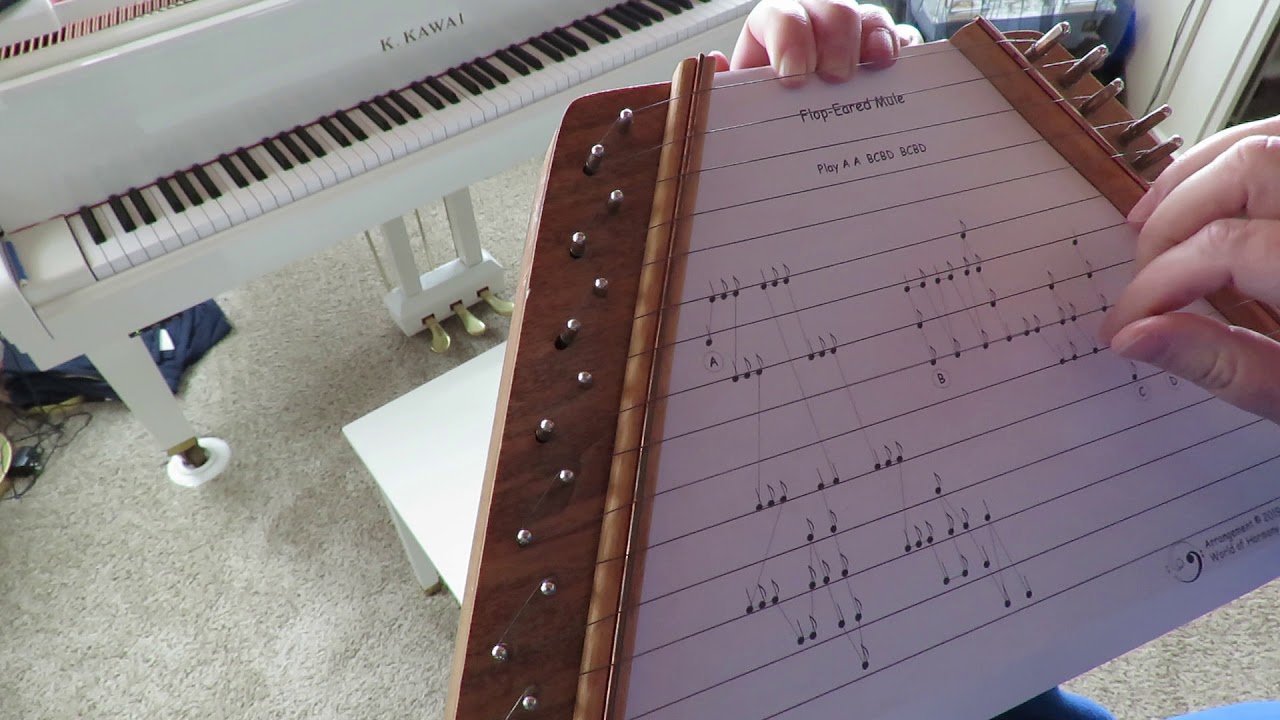 "Flop-Eared Mule" ~ Played on a Zither / Lap Harp by Debbie Center ...