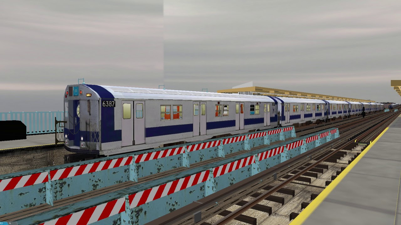 OpenBVE R16 KK Train TO 57th Street-Sixth Avenue Departing Halsey ...
