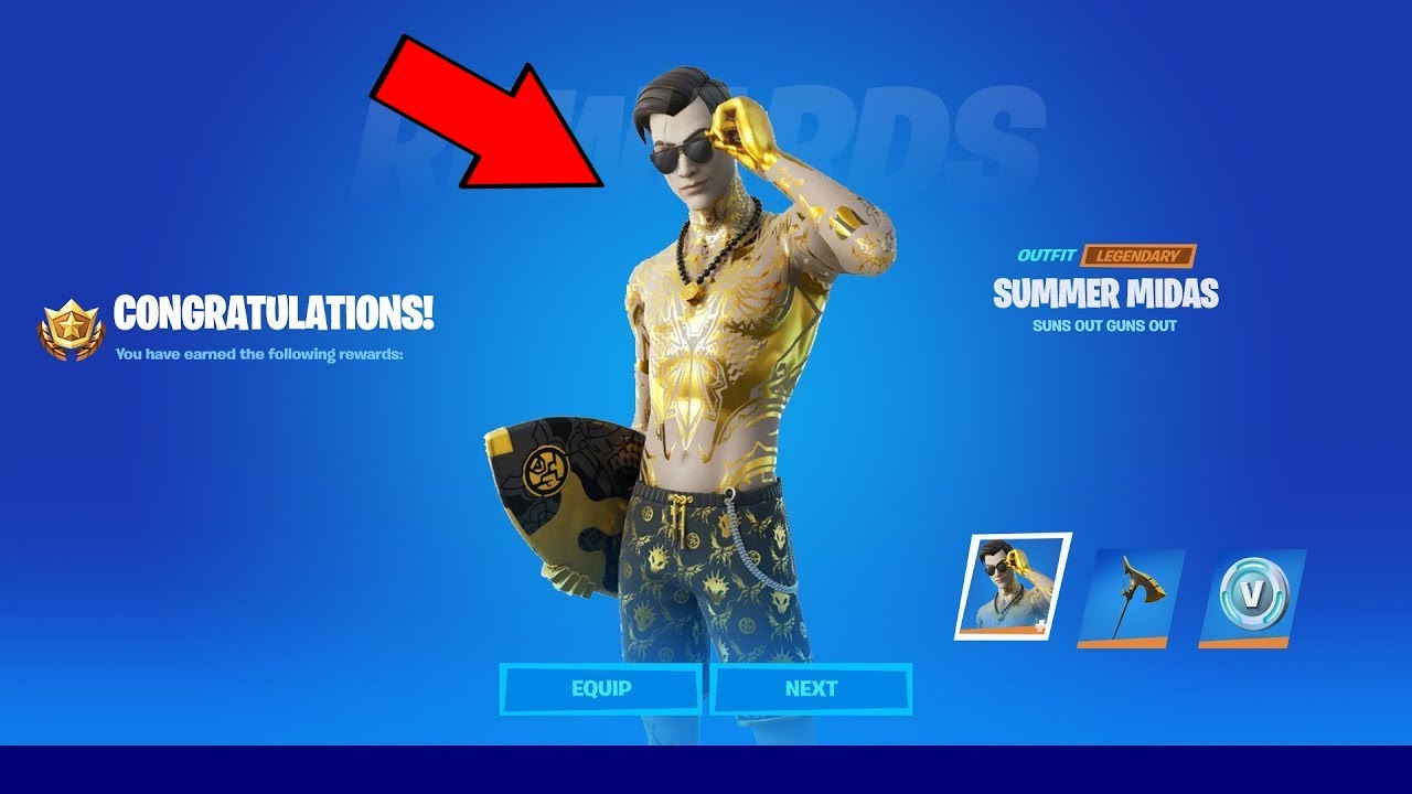 COMO CONSEGUIR la SKIN MIDAS VERANIEGO en FORTNITE - SKIN MIDAS VERANO ...
