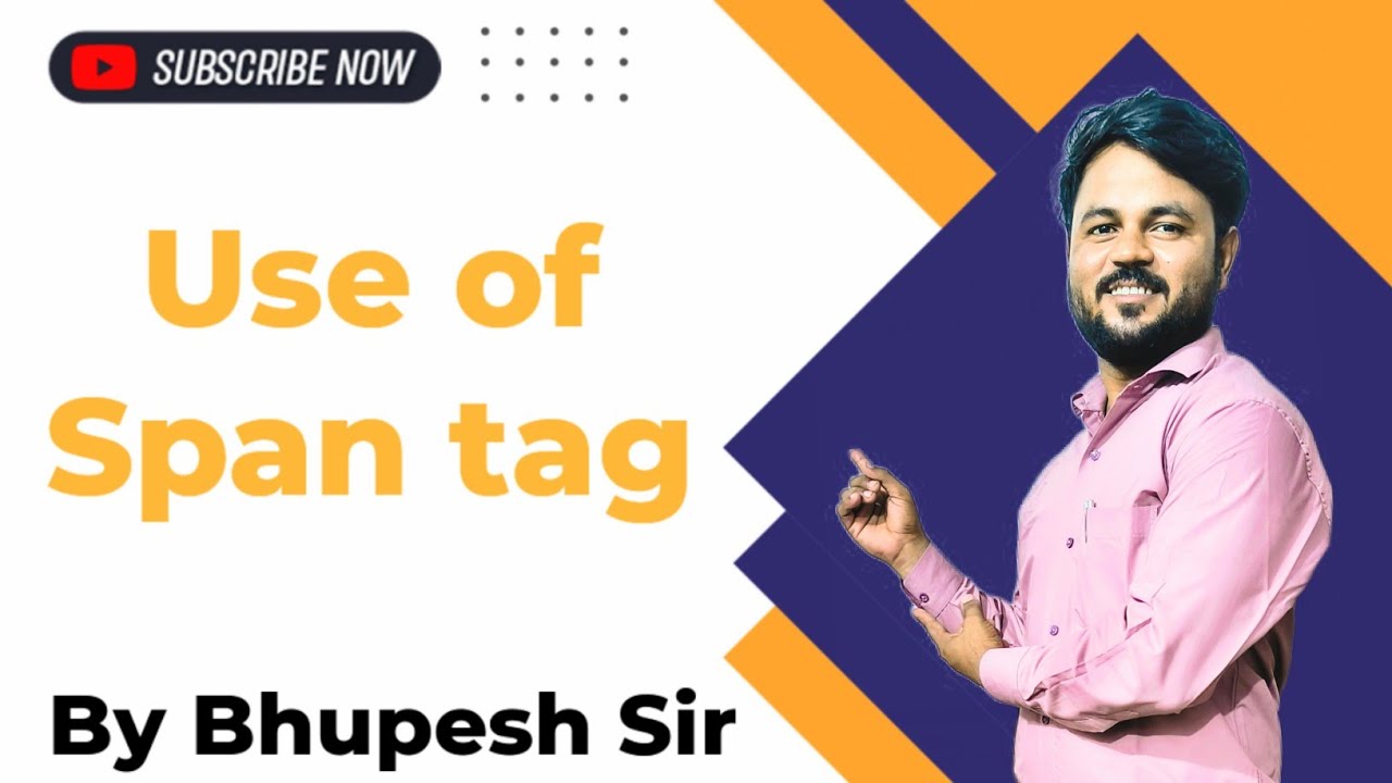 Span tag use in html| Span tag tutorial in Hindi| html tutorial - YouTube