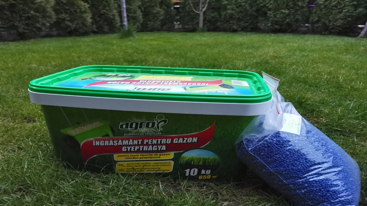 Gazonul - Ingrasamant gazon. Intretinere gazon primavara - YouTube