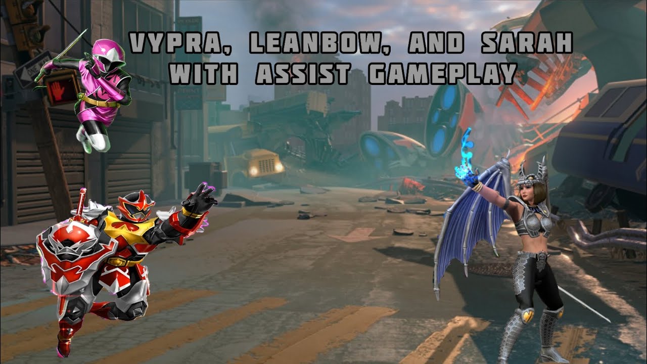 Power Rangers Legacy Wars Vypra leanbow and Sarah with assist gameplay ...
