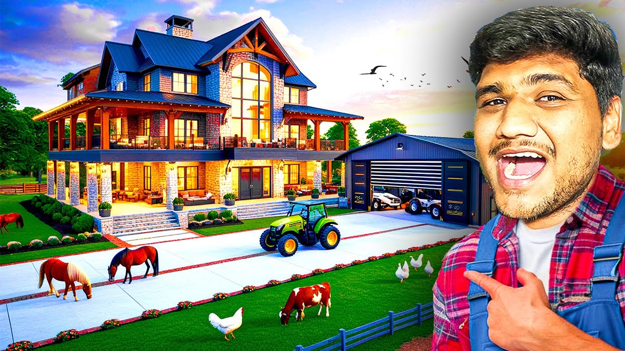 Building the Most Expensive Luxury Mansion in Farming Simulator 25! 🏡💰 ...