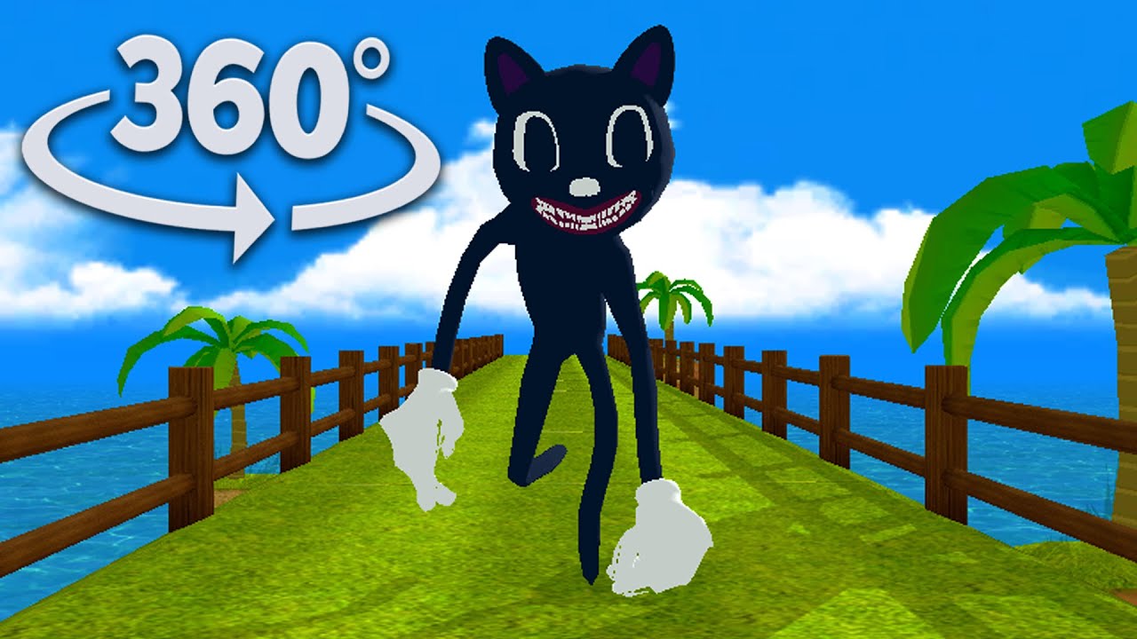 360° Video | Cartoon Cat 360 Jumpscare | Horror Animation VR - YouTube