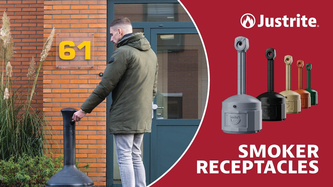 Justrite Smoking Receptacles: Keeping Entrances Clean and Safe from ...