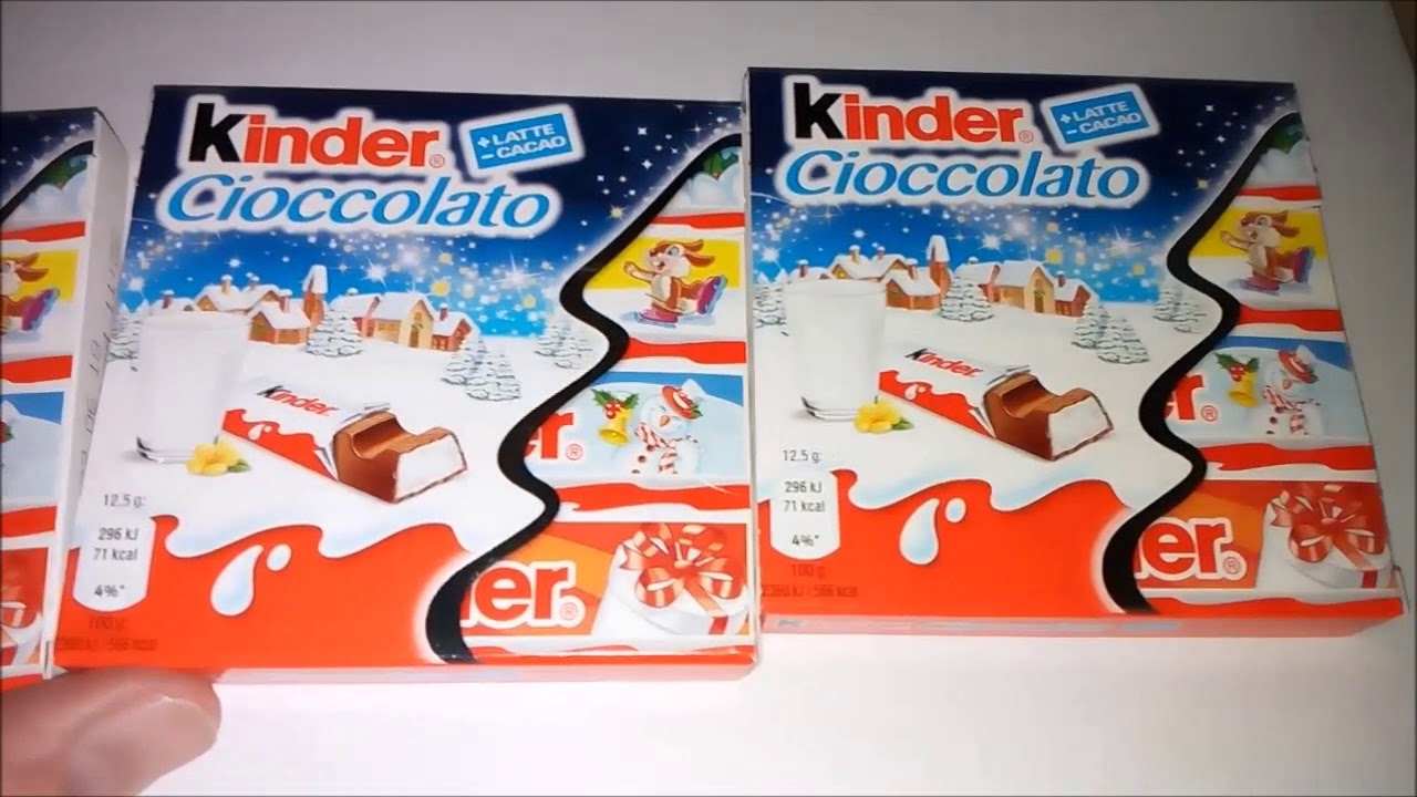 Unboxing barrette Kinder & Ferrero pacchetto di natale primaverile ...