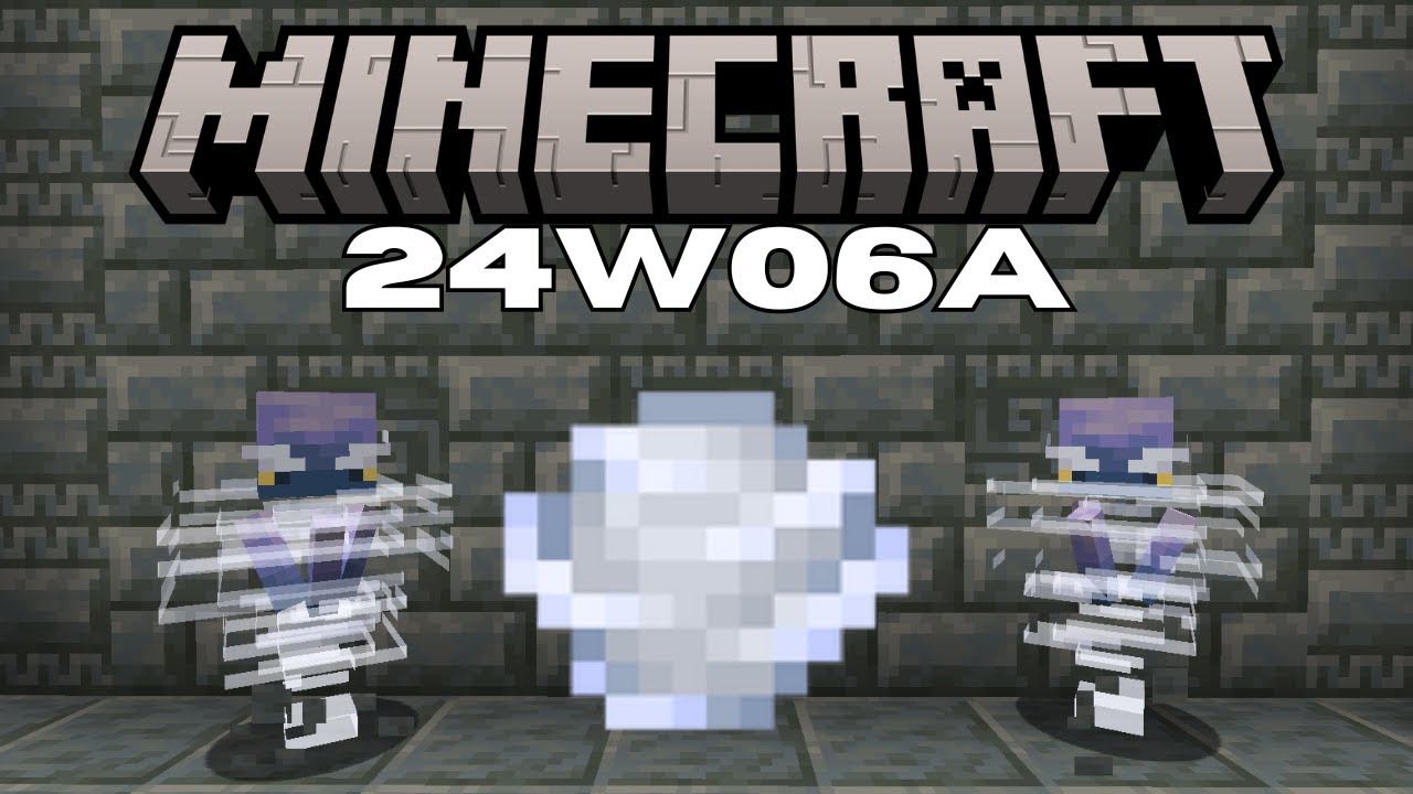 NEW Wind Charge Attack Item | Minecraft 1.21 Snapshot 24W06A - YouTube