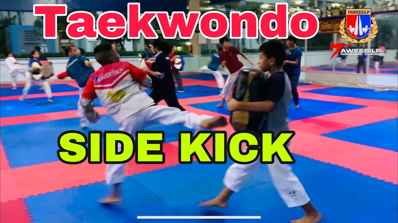 Taekwondo/Side kick (Cut kick) training🥋 - YouTube