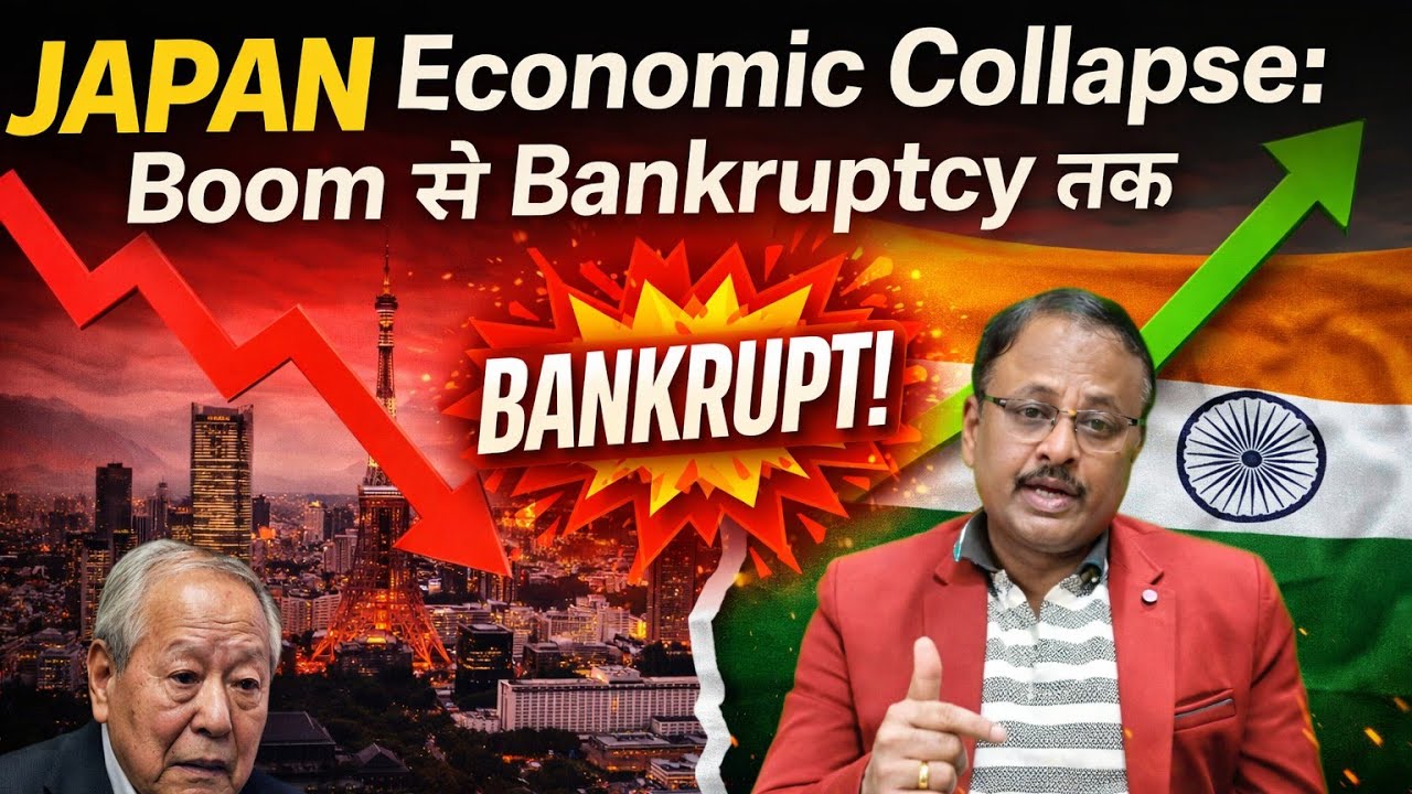 Japan Economic Collapse: Boom से Bankruptcy तक | India क्या सीखे? - YouTube
