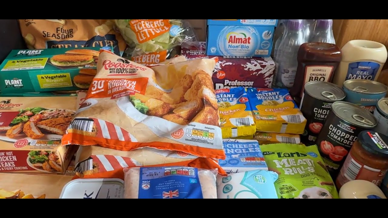 Food shopping haul 25 with prices - large family of 7 - YouTube