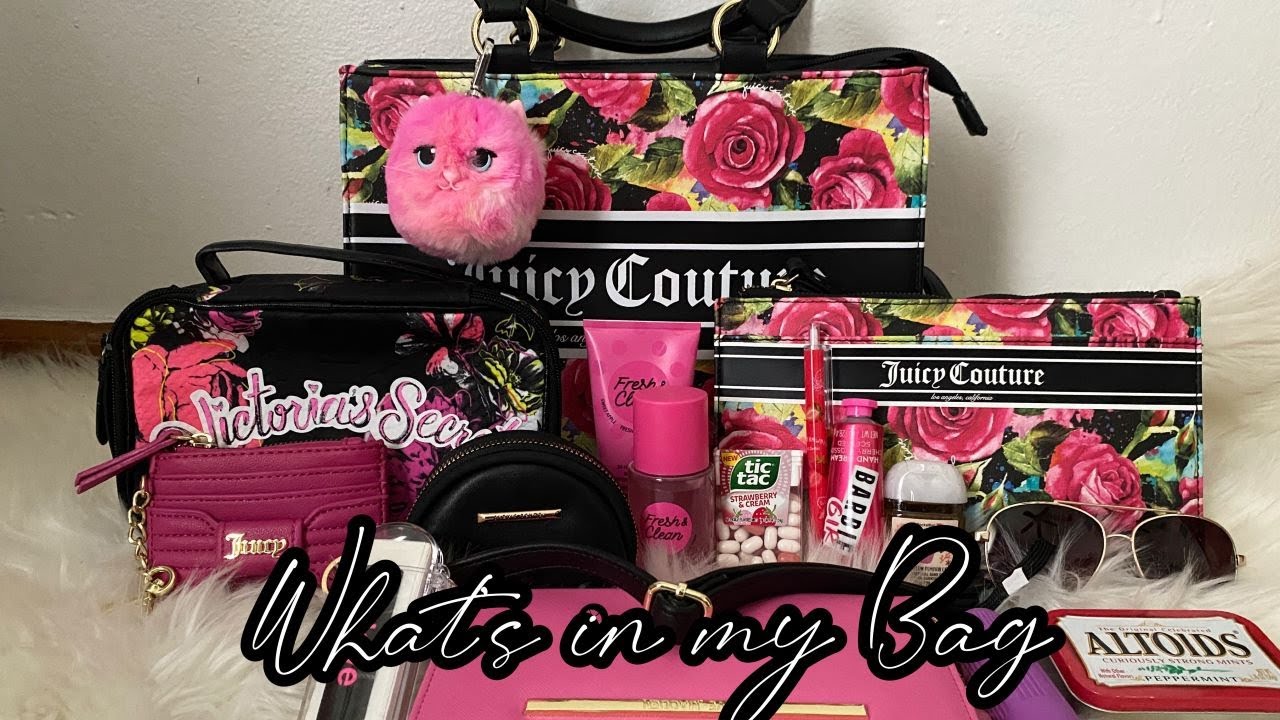 👑💕 What’s in my JUICY COUTURE BILLBOARD PURSE? 💕👑What's In My Bag ...