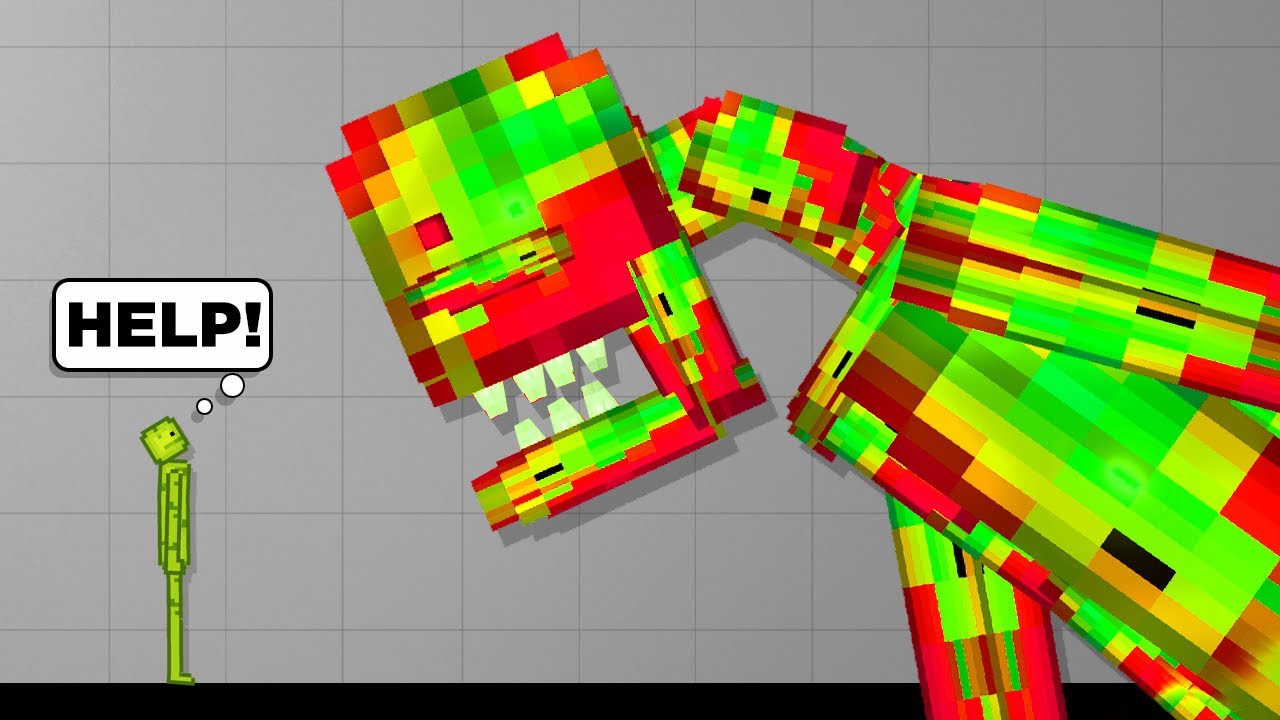 PROJECT 7 MELON Eats RAGDOLLS in Melon Playground Sandbox - YouTube