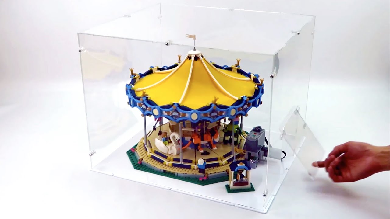 Acrylic Display Case for LEGO 10257 Carousel with Lift-Up Door Access ...