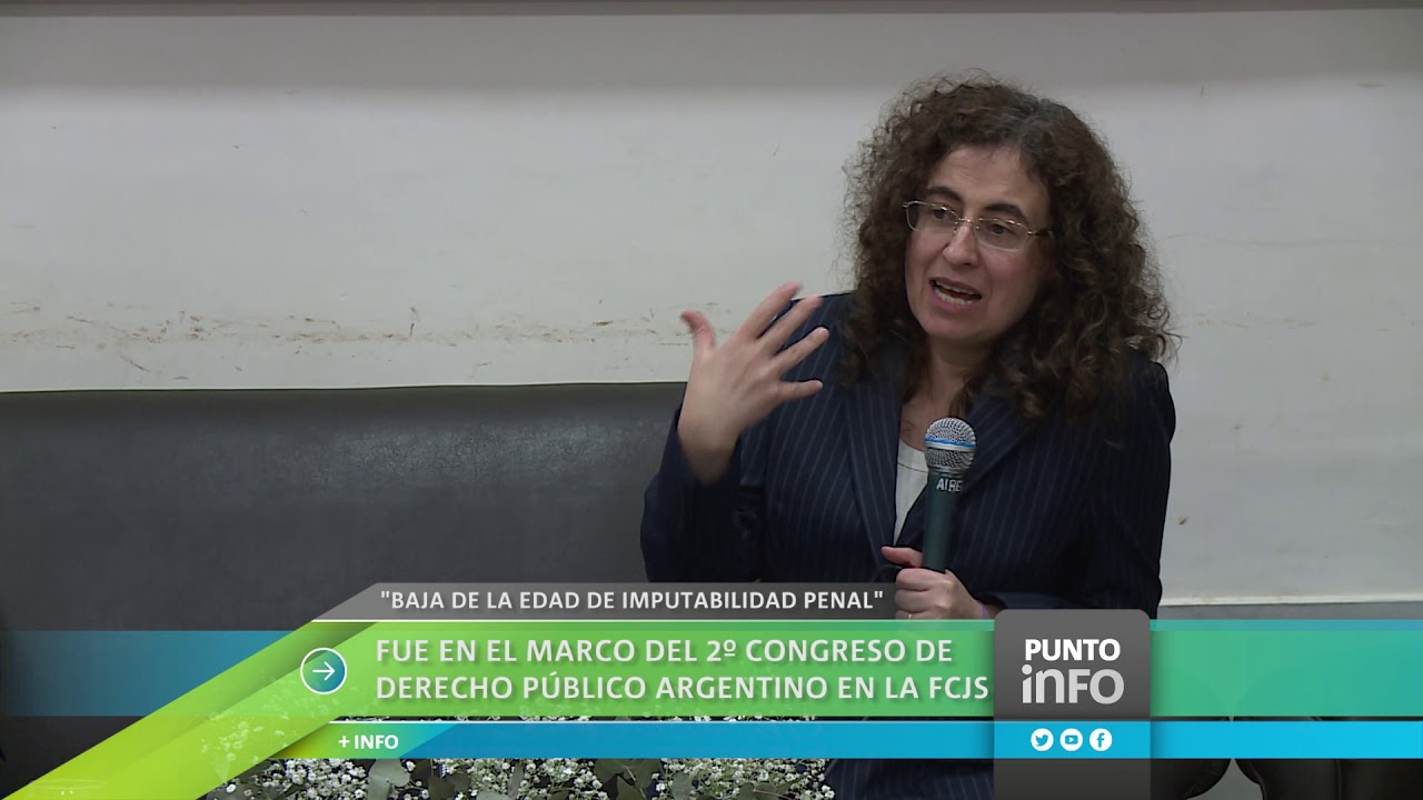 Charla "Baja de la edad de imputabilidad penal" a cargo de Mary Beloff ...