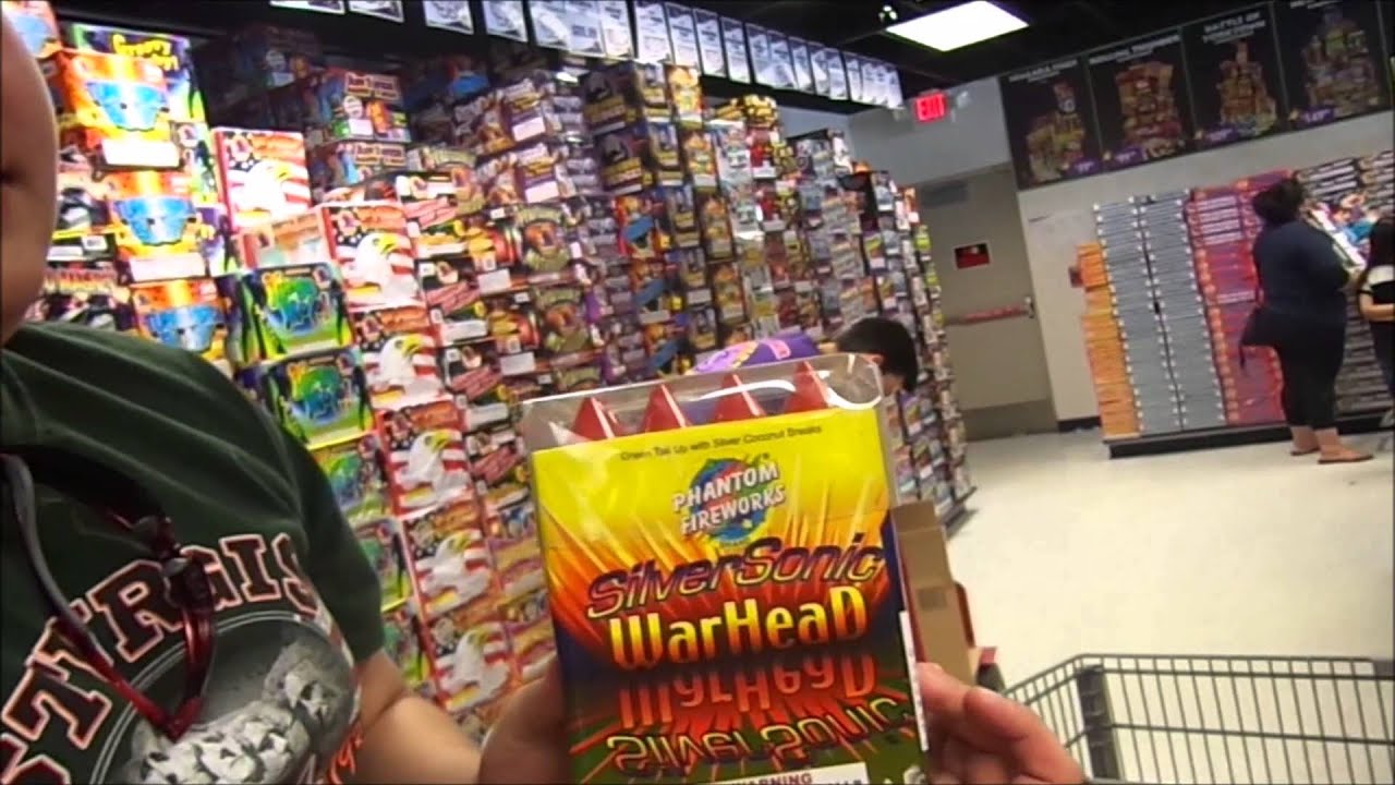 Phantom Firework Shopping 2015 - YouTube