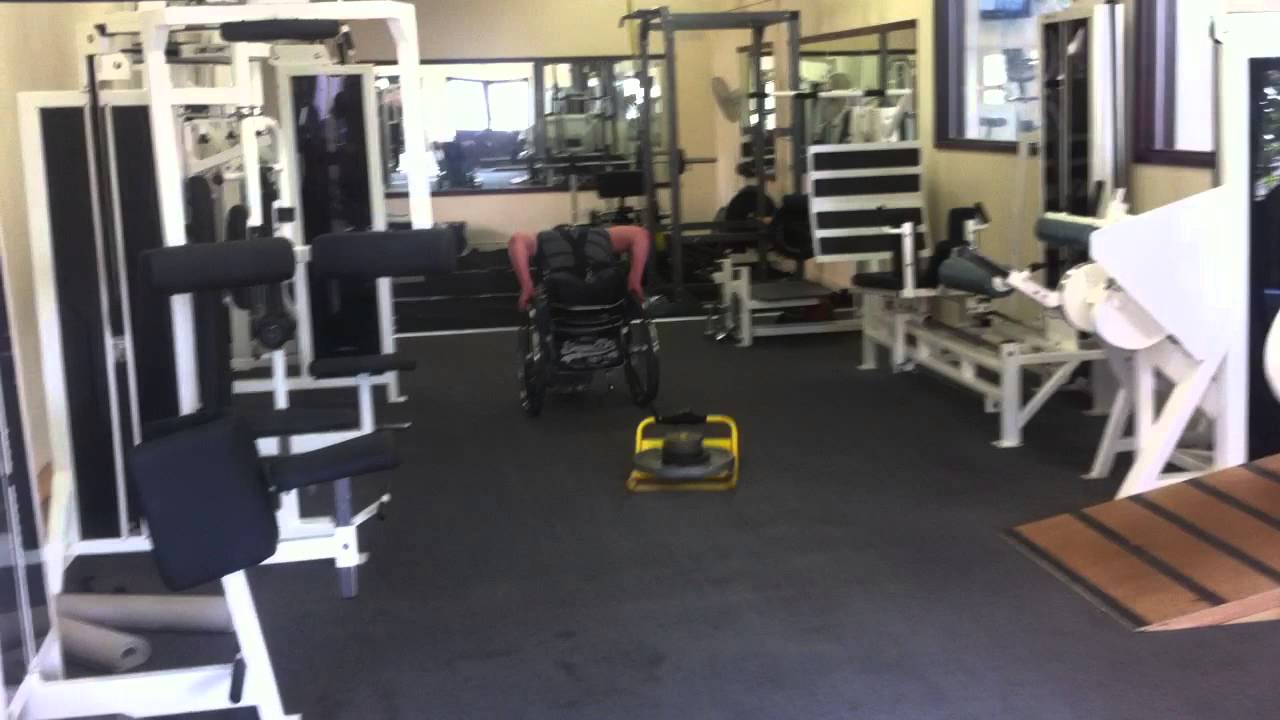 Wheelchair Sled Drag - YouTube