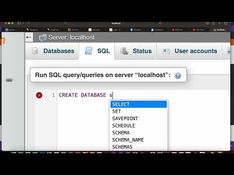 phpMyAdmin setup | How to install phpmyadmin and create a MYSQL database - YouTube