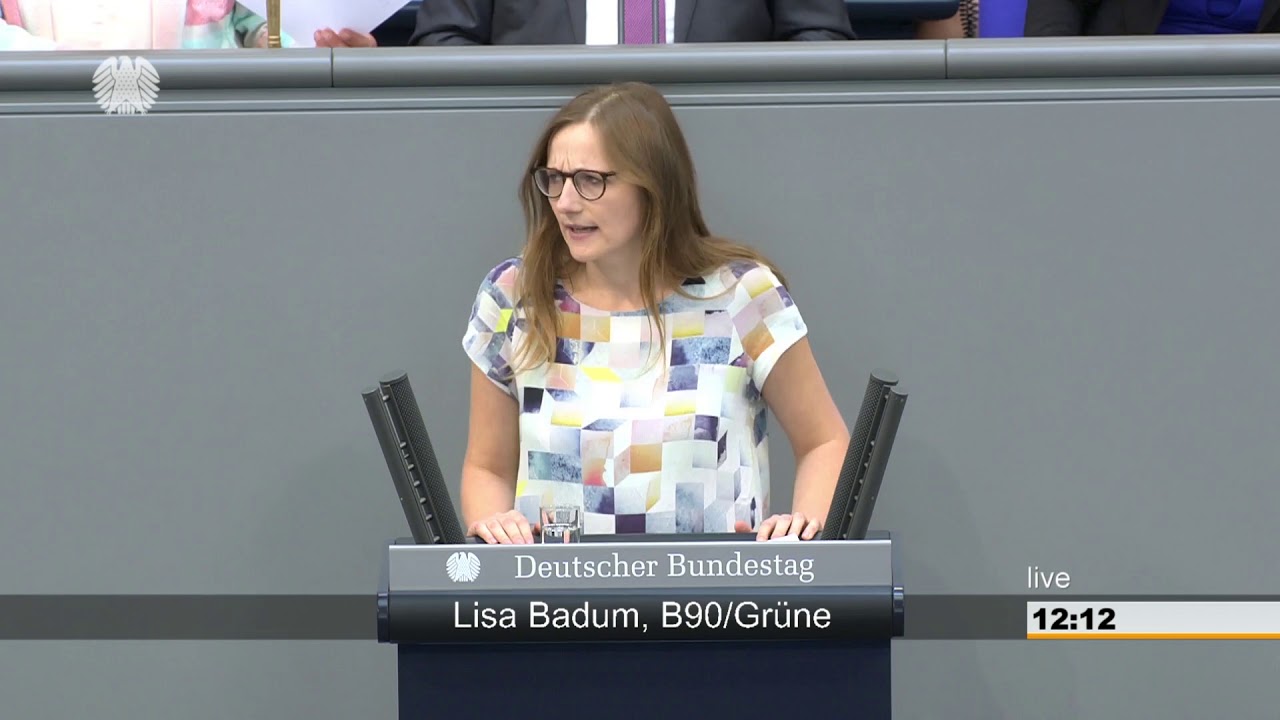 Lisa Badum: Rede zu Klimapolitik [Bundestag 28.06.18] - YouTube