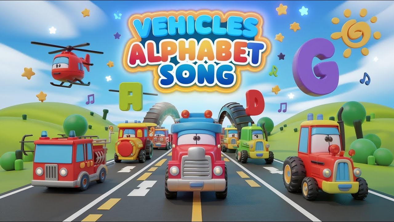 "Vehicles Alphabet Song: Learn A to Z with Fun! | Kidslore TV" - YouTube