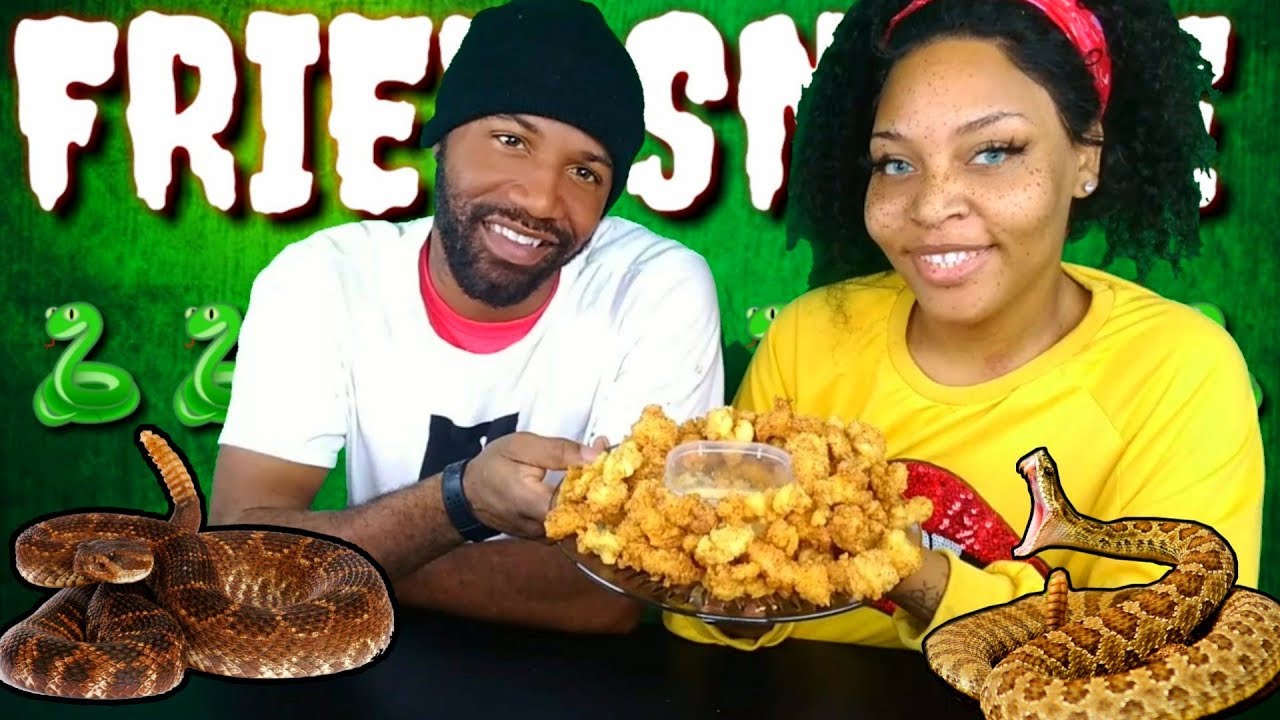 TRYING DEEP FRIED RATTLE SNAKE 🐍🐍🐍 - YouTube