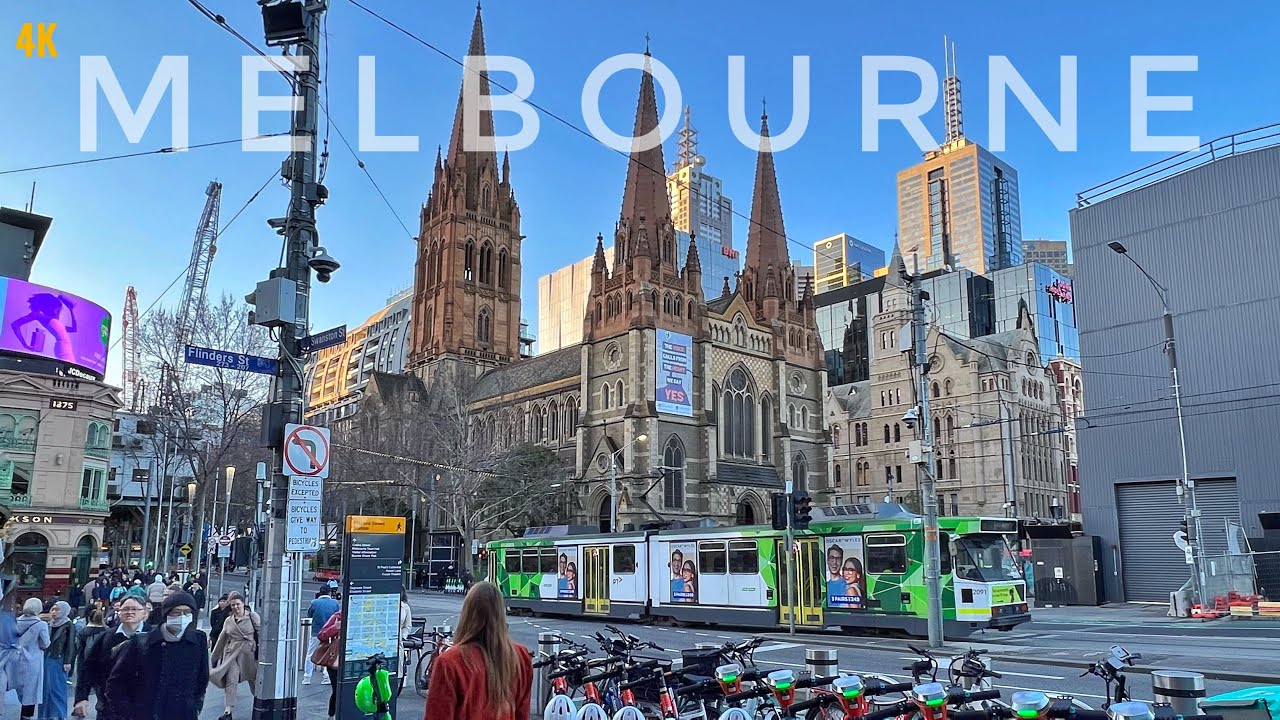 Melbourne City Walk Aug 2023 | Flinders St Station | Hoiser Lane ...