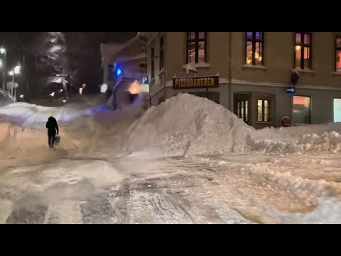 After the snowstorm in Larvik, Norway | Vinter 2023 - YouTube