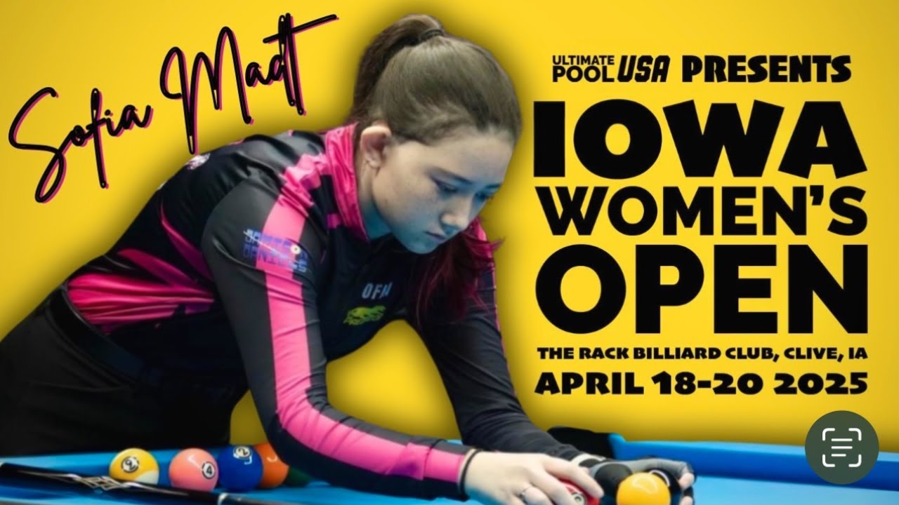 2025 Ultimate Pool USA Women's Open - Iowa - Sofia Mast vs. Alex Booth ...