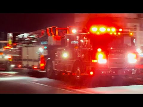 Halethorpe Fire Department Brand New Truck 5 Engine 5 Responding to a ...