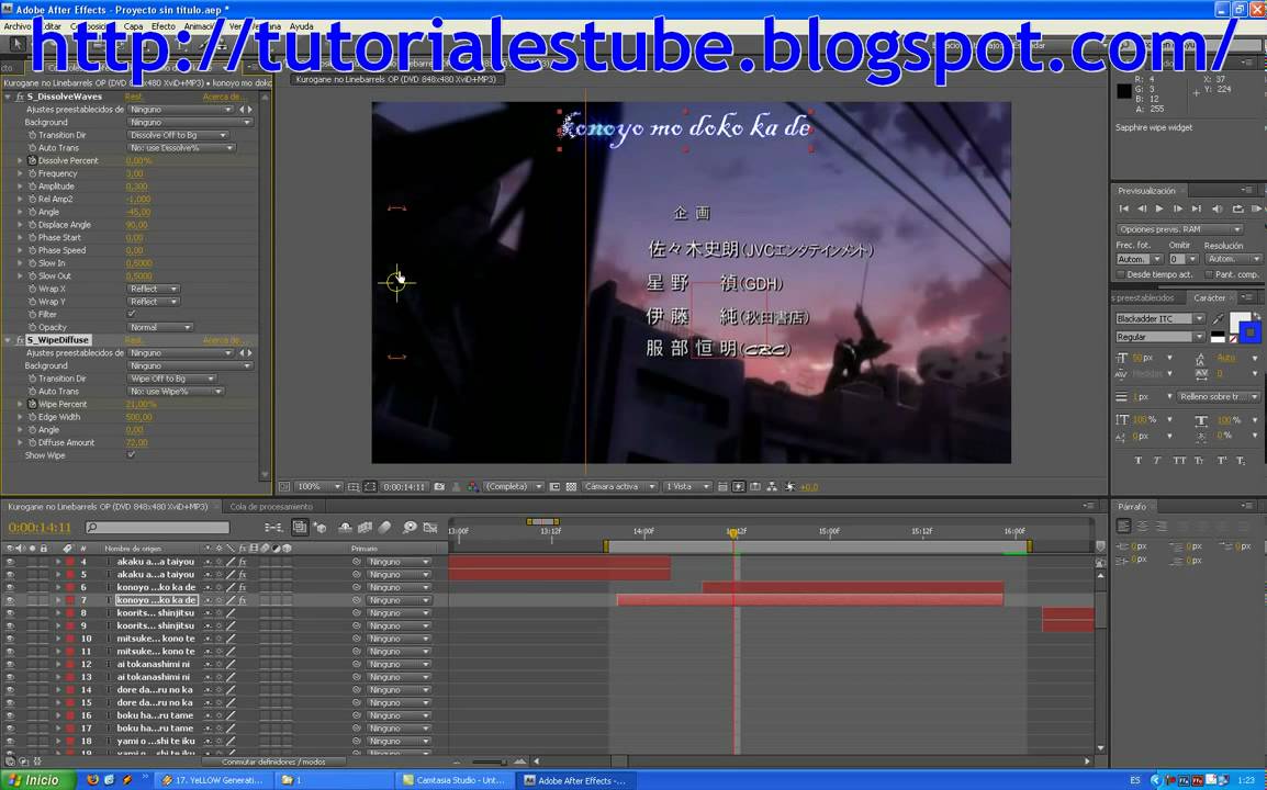 Tutorial Karaoke con After Effects Starglow y Shappire [Parte 02] [HD] - YouTube