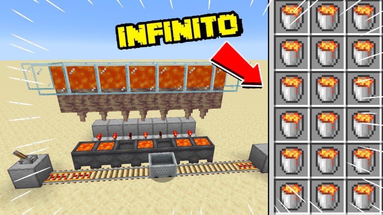Como fazer FARM DE LAVA 100% automática e simples no Minecraft!!! - YouTube