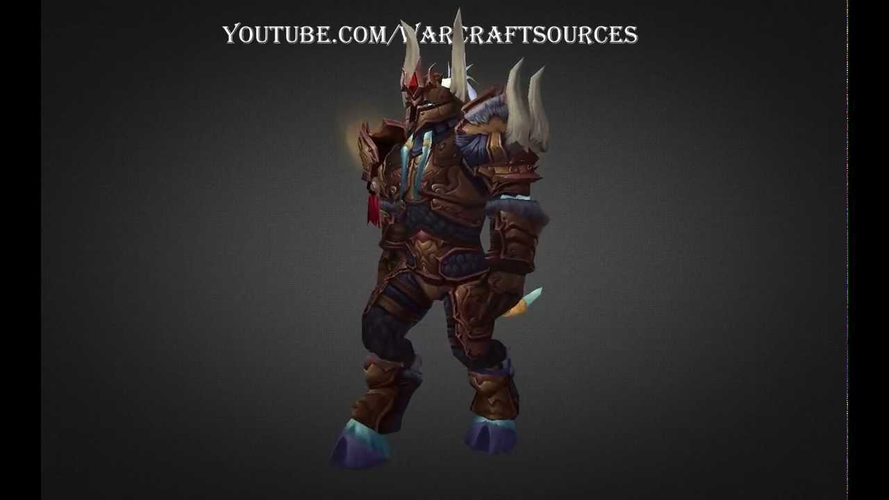 Draenei Warrior Challenge Mode Set - Golden King Armor - YouTube