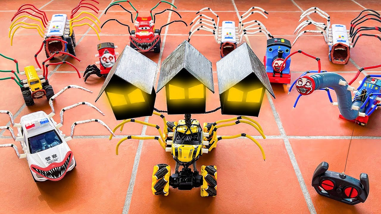Awesome Upgrade CHOO CHOO CHARLES and THOMAS Train Three Headed Spider ...