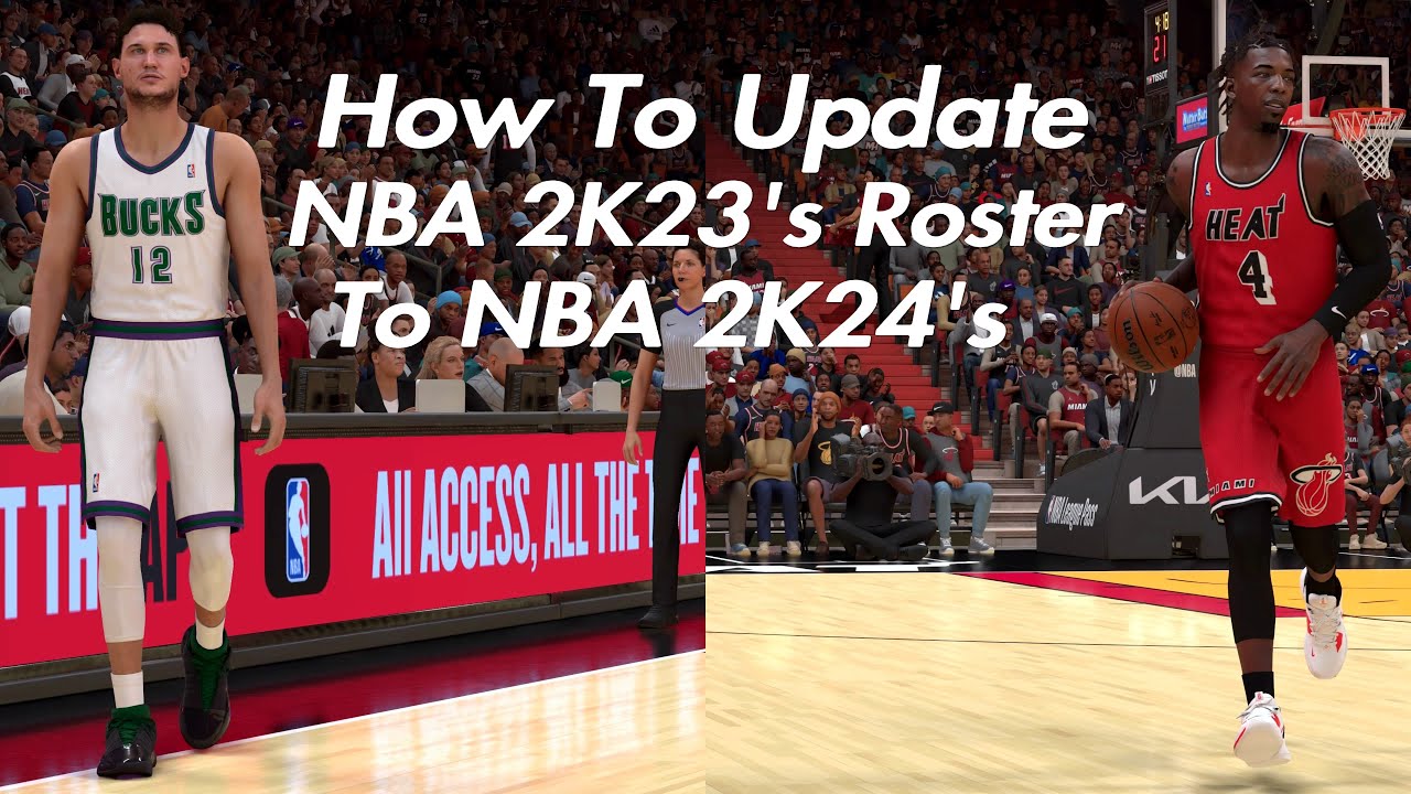 How To Update NBA 2K23's Roster To NBA 2K24's Roster - YouTube