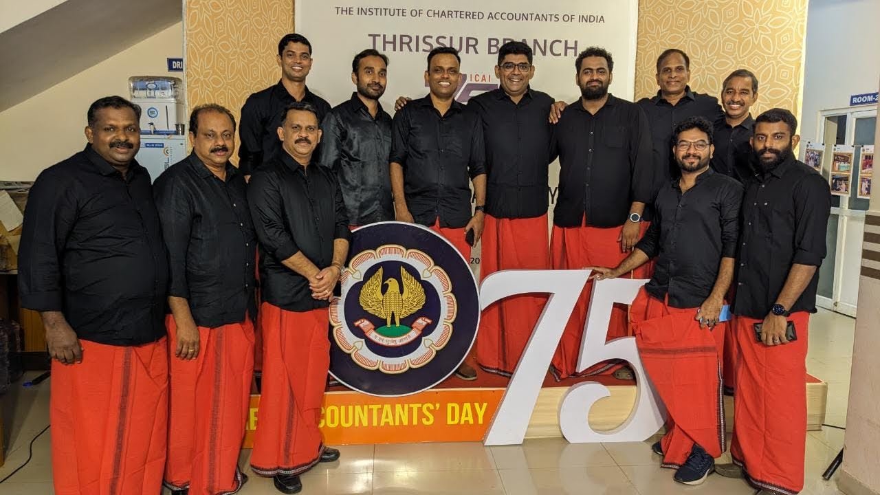 75th CA day celebrations at Thrissur Branch of ICAI - YouTube