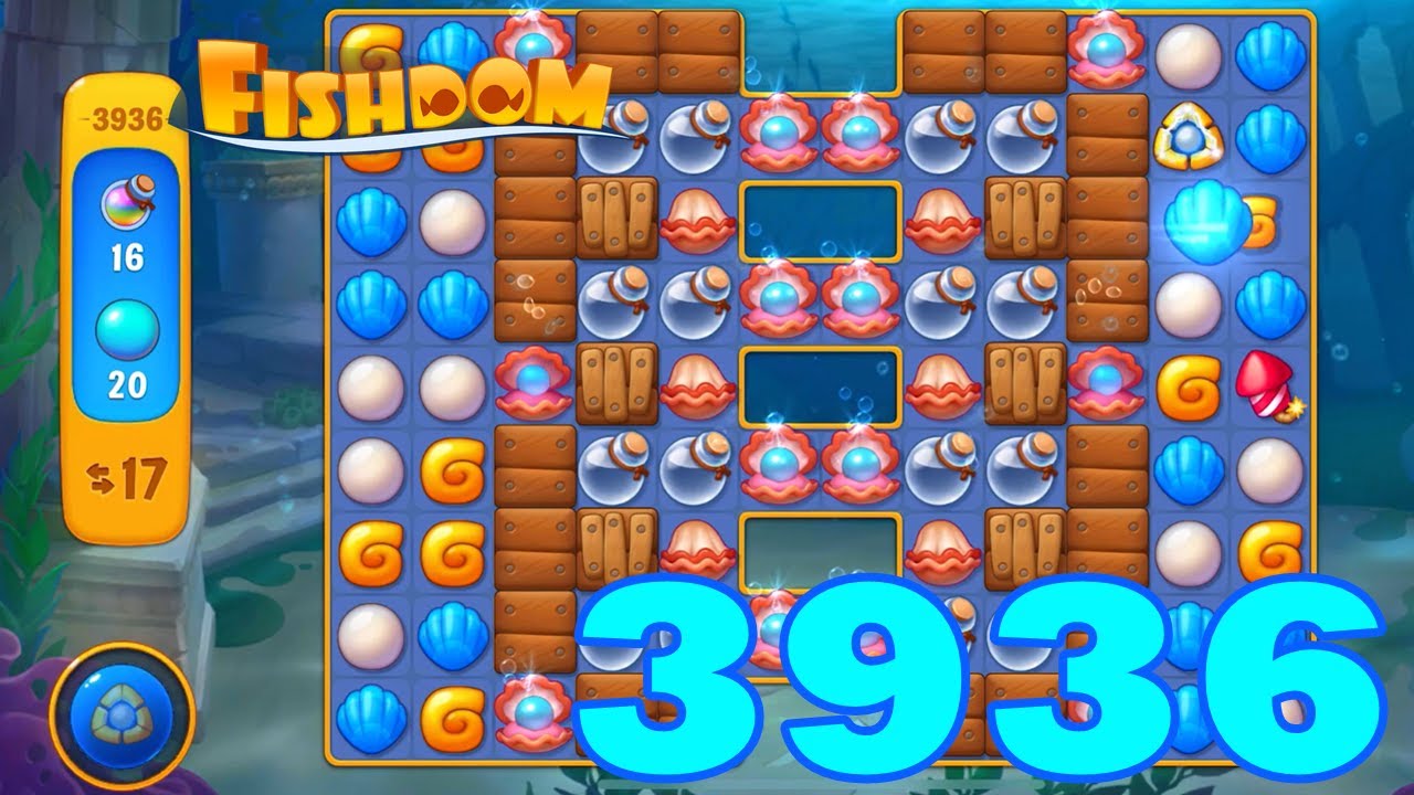 Fishdom Level 3936 HD Walkthrough | 3 - match puzzle game | gameplay ...
