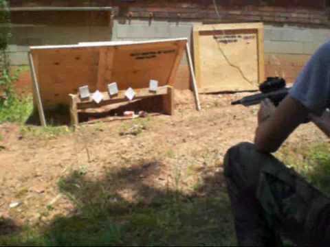 Fully automatic pellet and BB machinegun - YouTube