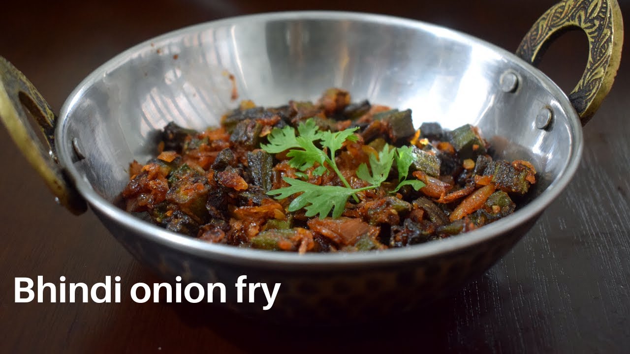 Crispy Bhindi Onion Fry Recipe |Bhindi Fry |Okra Fry|Bhindi ki Sabzi ...