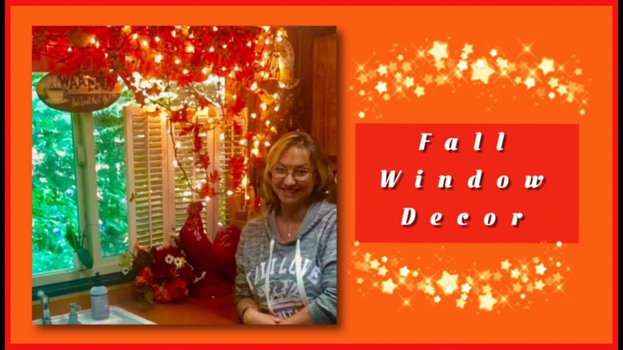 ~FALL Decorative Window Treatment ~ - YouTube