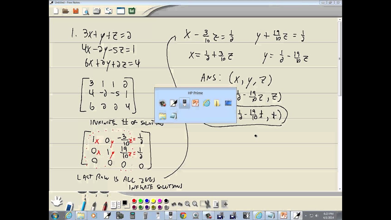 Technology in College Algebra - Inconsistent_Dependent Equations - HP ...
