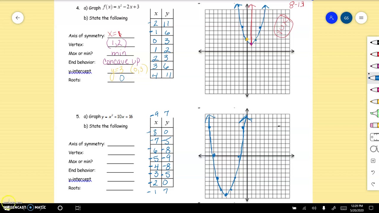 Alg 1 - Lesson 8-14 - YouTube