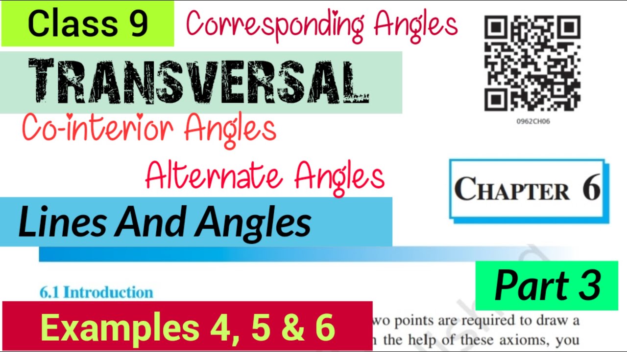 NCERT maths class 9 chapter 6 || Parallel lines & Transversal ...